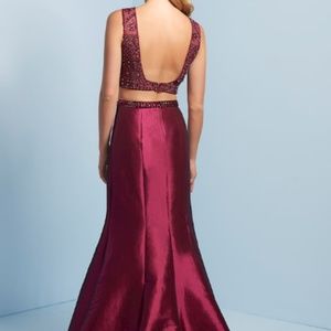 Splash | Dresses | Landa Splash 2 Pc Satin Red Prom Formal Dress Sz 4 ...